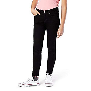 Signature by Levi Strauss & Co. Gold Label Girls' Super Skinny Jeans, Black Diamond, 14