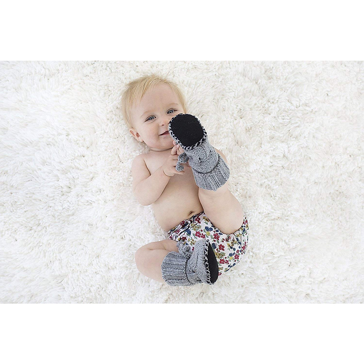 GroVia Reusable Hybrid Baby Cloth Diaper Snap Shell (Waverly), One Size