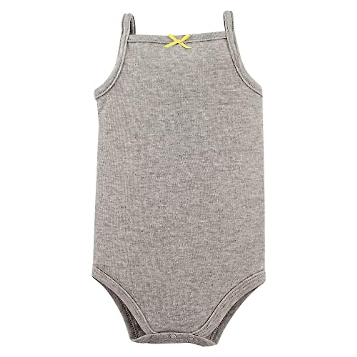 Hudson Baby Unisex Baby Cotton Sleeveless Bodysuits, Daisy, 3-6 Months