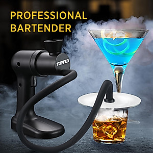 Tuffen Cocktail Smoker, Wood Chips Smoke Infuser, Smoking Gun Food Smoker, Portable Cold Smoke Generator for Drinks and Food, Gifts for Men Dad, Mom, Husband, and Cooking Enthusiast