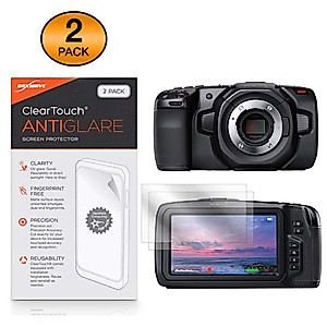 BoxWave Screen Protector Compatible with Blackmagic Pocket Cinema Camera 4K - ClearTouch Anti-Glare (2-Pack), Anti-Fingerprint Matte Film Skin