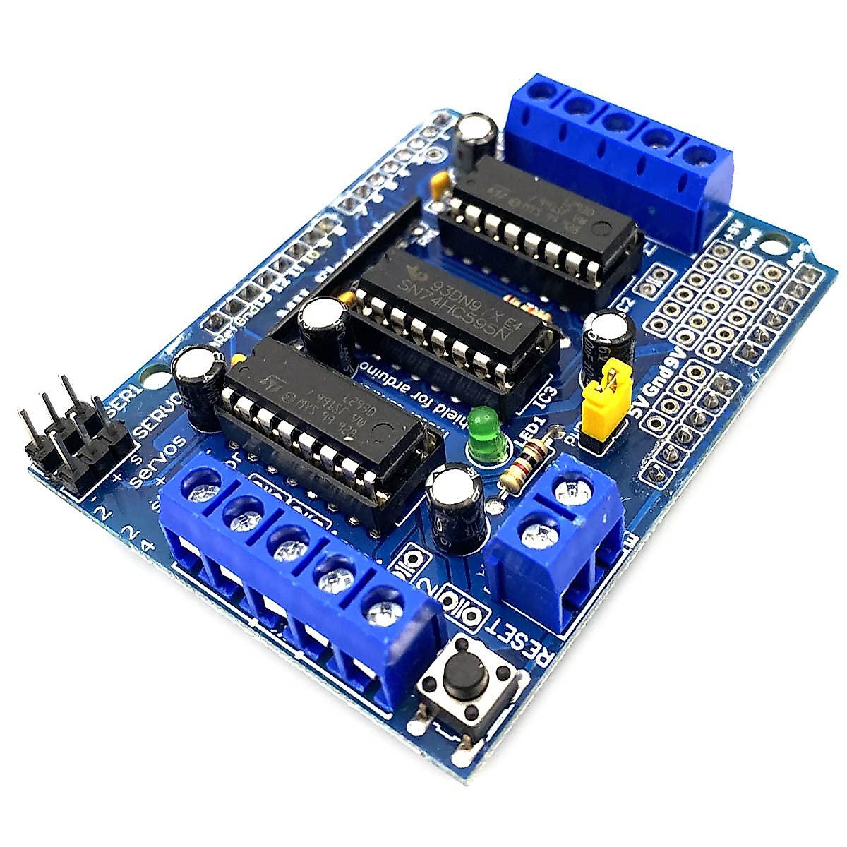 Kiro&Seeu L293D DC Motor Drive Shield Stepper Motor Drive Shield Expansion Board Compatible with Arduino Duemilanove Raspberry Pi