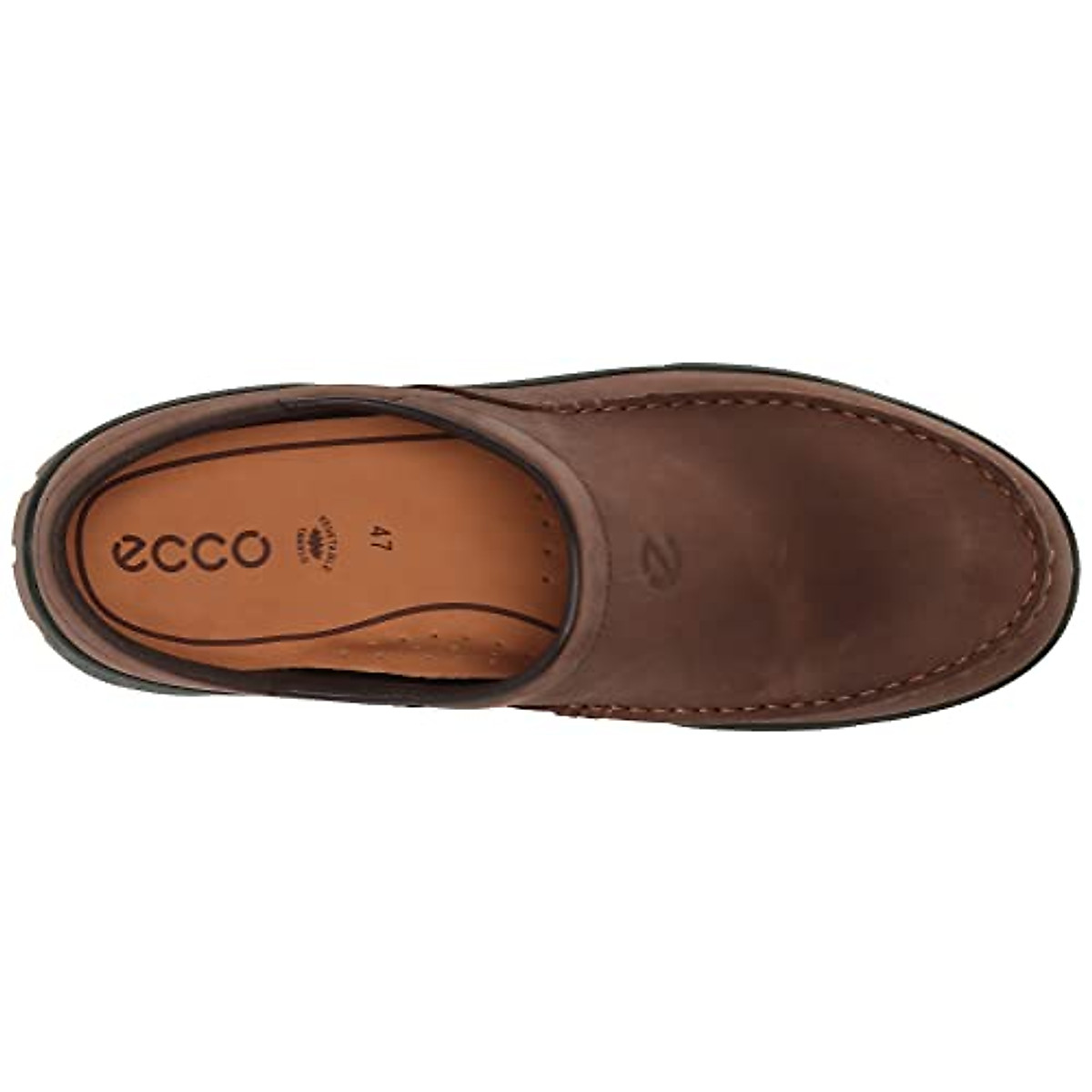ECCO Men's Track 25 Hydromax Water Resistant Moc Toe Clog, Cocoa Brown Nubuck, 10-10.5