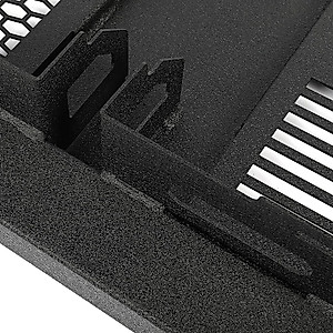 Front Bumper and Rear Bumper w/Tire Carrier Fit 2007-2018 for Jeep Wrangler JK with Winch Plate with D-ring LED Strip Light and 4XLED Lights w/Tire Carrier