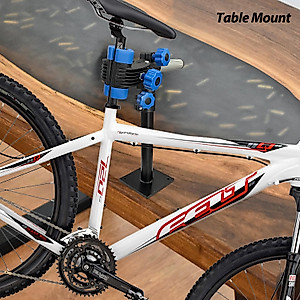 Sutekus Bike Repair Stand Adjustable Workbench Mount Bike Rack Wall Mount Bike Workstand Clamp for Home Bicycle Maintenance