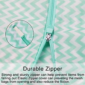 FHDD Laundry Mesh Bag for Washing Machine and Traveling,Laungdry Bags.For Kinds of Delicates,Baby clothes,Socks,Pillow etc. (green, 2XL,2L)