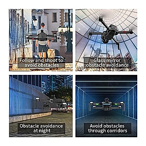 RKSTD 4K Camera GPS RC Drone For Adults, RC Quadcopter, Auto Return, Brushless Motor, Circle Flight, Waypoint Flight, Altitude Hold, Headless Mode, 360° Obstacle Avoidance