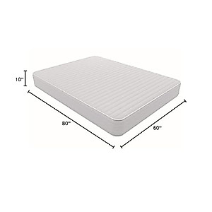 Signature Sleep Contour Plus 10-Inch Reversible Queen Mattress - Medium-Firm Support, Edge-to-Edge Comfort, Ready to Ship, Compressed and Rolled for Easy Setup