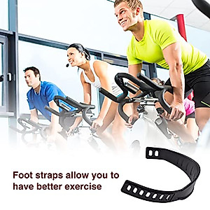 Bike Pedal Straps, 13 X 2.2 in Universal Exercise Pedal Straps for Bicycle Cycle Stationary Cycle, Adjustable Length Universal Pedal Stra Home Or Gym Feet Fixed Foot