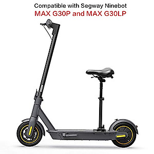 Segway Ninebot Electric Scooter Seat Saddle for MAX G30P and G30LP, Adjustable Comfortable and Shock Absorbing MAX Seat Saddle, Black, Large