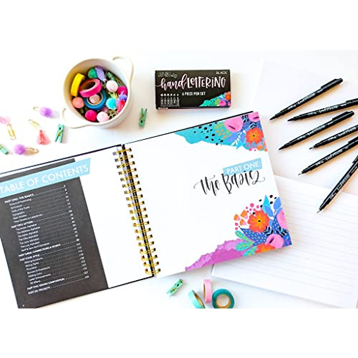June & Lucy Calligraphy Kit for Beginners - Calligraphy Pen Set with Calligraphy Workbook