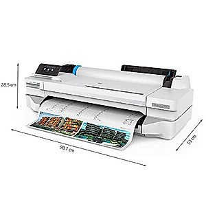 HP DesignJet T130 Printer with Alliance CAD Paper Rolls – Bundle
