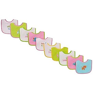Neat Solutions Water Resistant Bib Set, 10 count, Girl