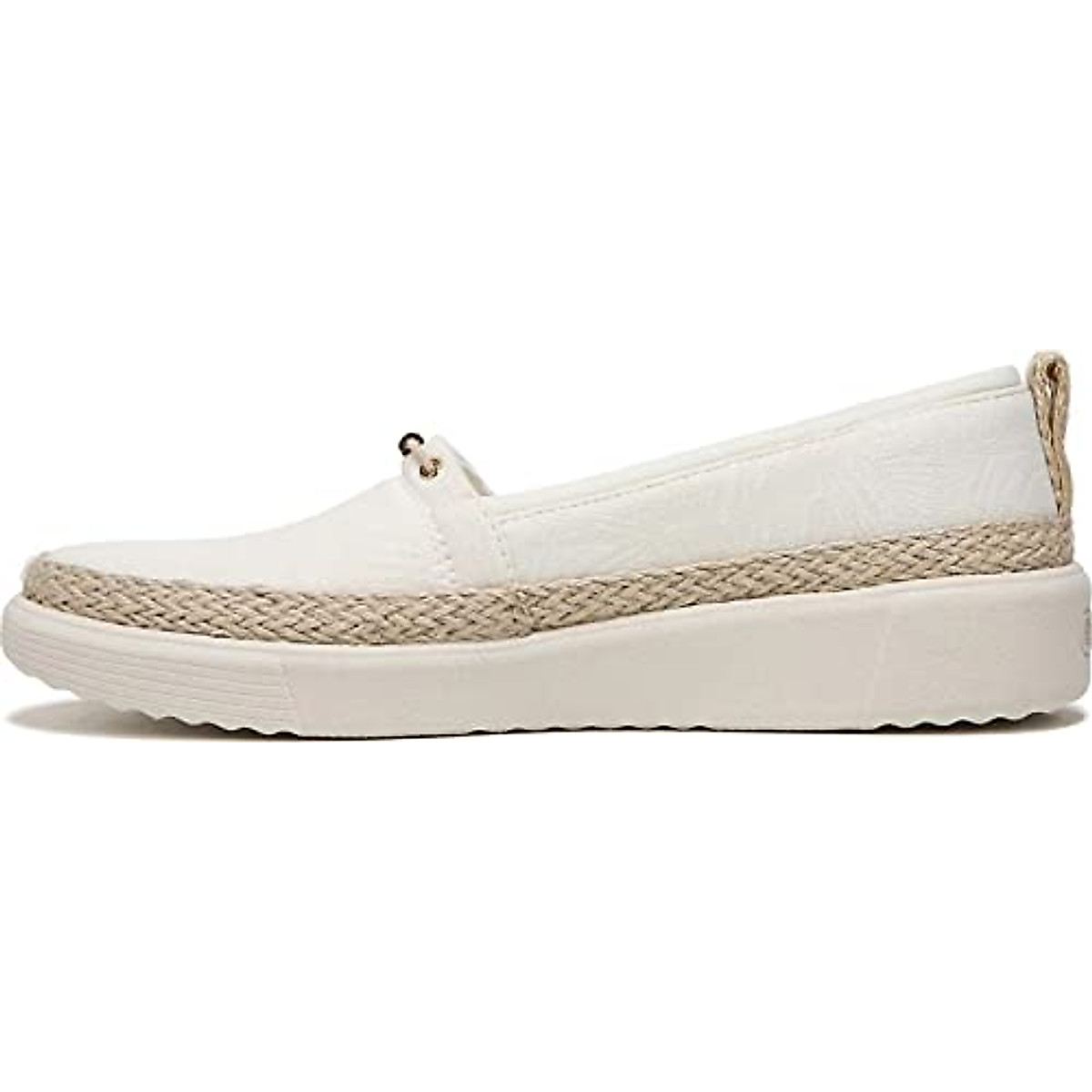 BZees Womens Maui Slip-on Loafer, White, 9 US