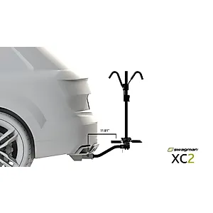 Swagman XC2 Hitch Mount Bike Rack , Black, 2-Inch Receiver