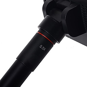 HAYEAR 0.5X Reduction Lens Eyepiece Lens 23.2mm Mounting with 30mm 30.5mm Ring Adapter Applicable for Biomicroscope Stereo Microscope