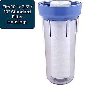 SpiroPure SP-CW30 10x2.5 30 Micron String-Wound Polypropylene Sediment Water Filter Cartridge SWC-25-1030 CW-MF 155187-43 (Case of 24)
