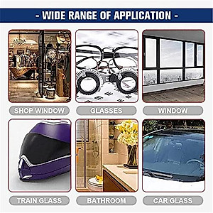 Hehimin Car Windshield Cleaner,Car Windshield Oil Film Cleaner,Glass Stripper Water Spot Remover for Cars,for Eliminates Coatings,Waxes,Polish and Restore Automotive Glass (2Pcs)