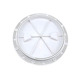 Coshar White Access Hatch Cover Non Slip Circular Inspection Hatch Detachable Cover- 4 Inch(1pc)
