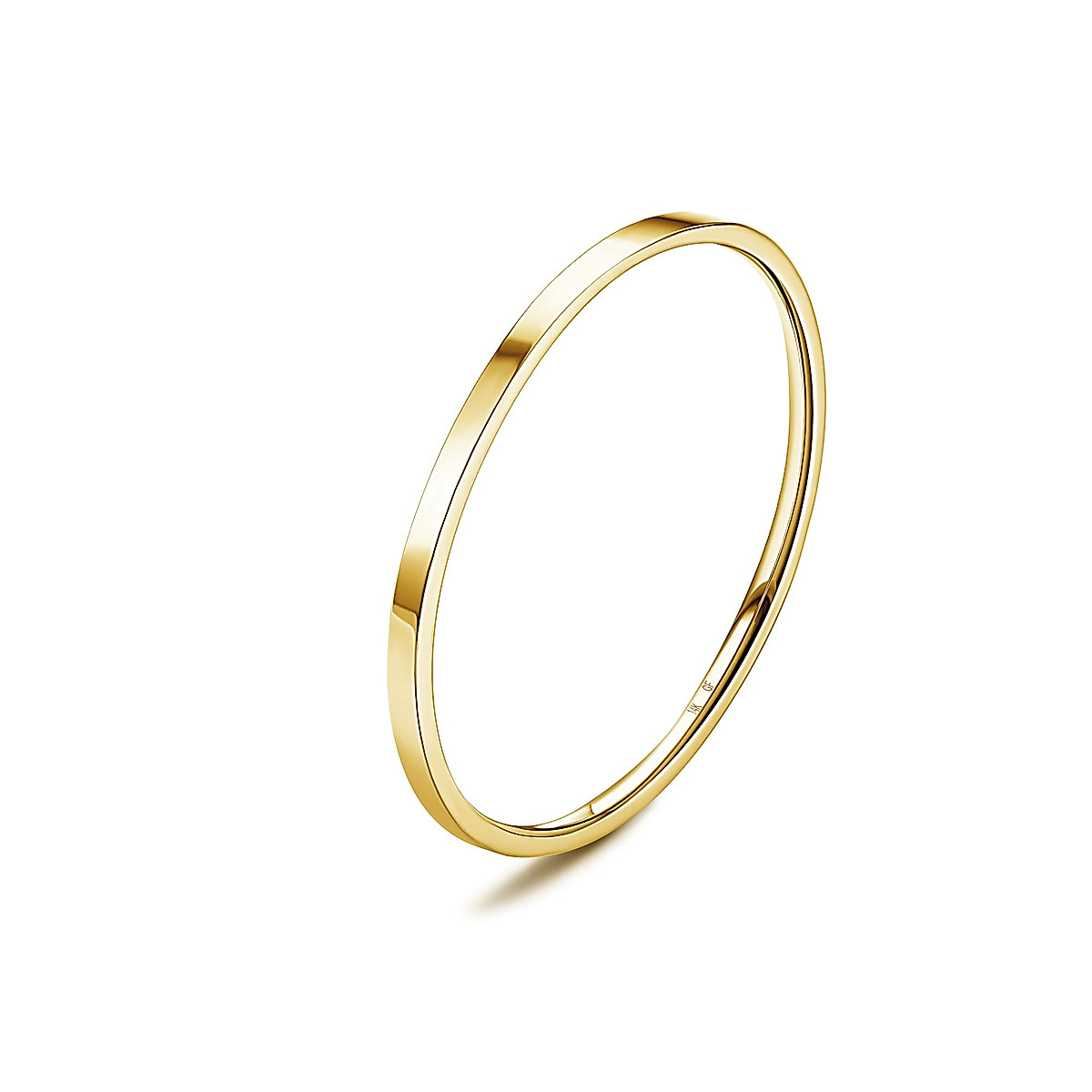 Diamday 1mm 14K Gold Filled Rings for Women High Polish Gold Engagement Rings Wedding Band Ring for Women Men Gold Stackable Band Thumb Pointer Finger Ring Comfort Size 9