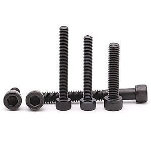 M10-1.5 x 30mm (10 Pack) Alloy Steel Socket Head Cap Screws Grade 12.9 Black Oxide Finish Full Thread