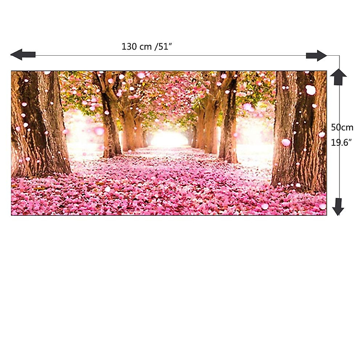 tomungs Large 5d Diamond Painting Kits for Adults Full Drill Cherry Blossom Flower Tree Paint by Diamonds DIY Round gem Paintings Pack 3D Diamond Painting Bead Art kit Size 130 X 50 cm