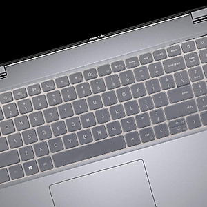 Keyboard Cover for Dell Latitude 5550 5540 5530 5531 5520 5521 3540 15.6" Laptop Keyboard Skin, Dell Precision 3560 3561 3570 3571 3580 3581 3590 3591 15.6" Laptop Keyboard Cover Protective Skin-Clear