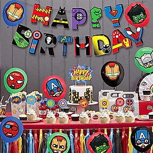 Calofun Superhero Stickers Book for Kids Crafts-24 Sheets of Waterproof Sticker Make a Face DIY Boys Toys Gift for Laptops ,Wall ,Water Bo