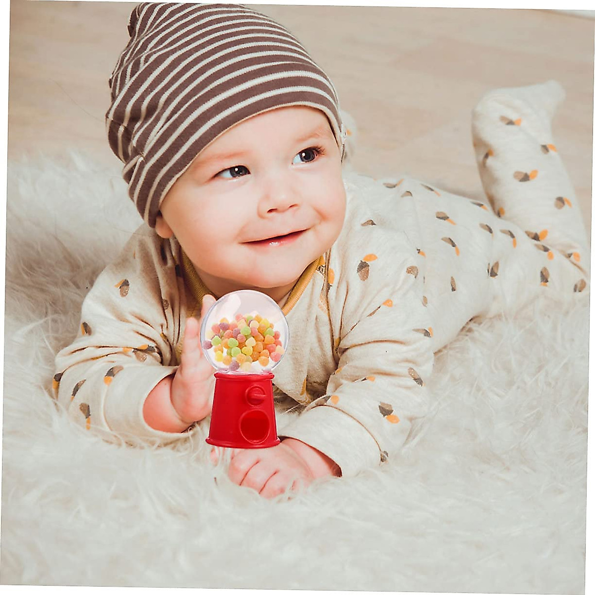 6pcs Mini Machine Small Gumballs Machine Gumballs Machine Candy Gumballs Machines Toys Gumballs Machine Bank Candy Machine Candy Twisting Candy Dispenser Machine Money Bank