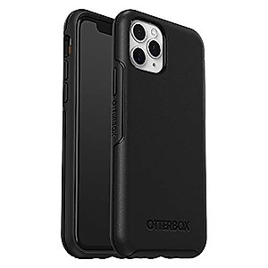 OtterBox iPhone 11 Pro Symmetry Series Case - BLACK, ultra-sleek, wireless charging compatible, raised edges protect camera & screen