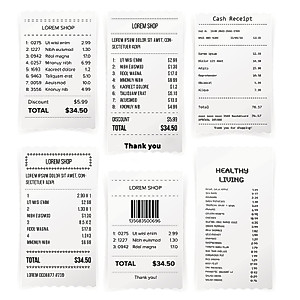 Receipt Printer,HXBER 58mm Portable Mini Thermal Receipt Printer USB & BT Connection 2 inches Wireless Printer with 1 Roll Paper Inside Compatible with iOS Android Windows for Restaurant Sales Retail