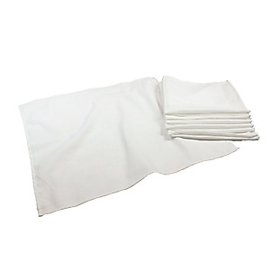 OsoCozy Bleached Birdseye Flat Cloth Diapers (6 Pack) - 27 x 27 Inches, One-Layer Flat Cloth Baby Nappies Made of Soft, Durable 100% Birdseye Weave Cotton…