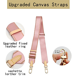 Multi Pochette Accessories Replacement Strap Crossbody Strap Adjustable Wide Canvas Strap for Shoulder Bags