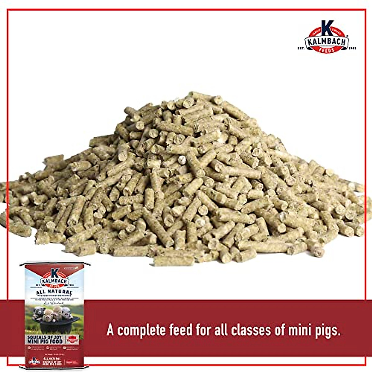 Kalmbach Feeds Squeals of Joy Mini Pig Food, 25 lb