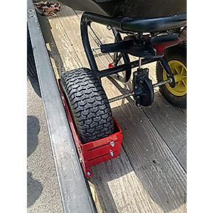 Jungle Jim's Jungle Boot to Secure Push and Some Commercial Mowers or Spreaders to Lawn and Landscape Trailer (Large)
