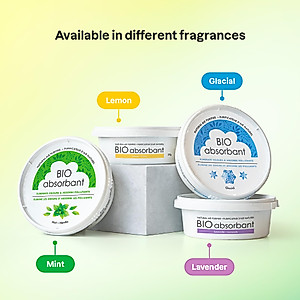 ATTITUDE Bio Absorbant Air Purifier with Activated Carbon, Plant- and Mineral-Based, Absorbs Odors, Vegan, Mint, 8 Ounces