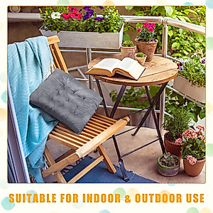 Roowest 9 Pack Seat Cushion Chair Cushions Pads with Ties Non Slip Chair Mat for Kitchen Office Dining Chairs Sofa Patio Furniture Indoor Outdoor Use, 16 x 16 Inch