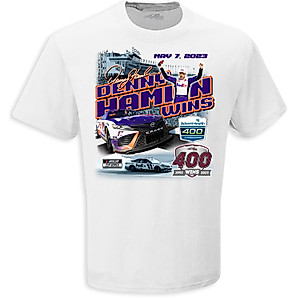 Denny Hamlin #11 NASCAR 2023 AdventHealth 500 at Kanas Speedway Winner 5.7.2023 Win T-Shirt (as1, alpha, x_l, regular, regular) White