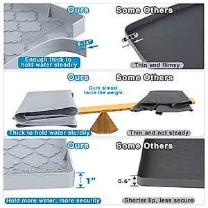 Under Sink Mat, Under Sink Mats for Kitchen Waterproof, Under Sink Liner, for 36” Cabinet, an Ideal Solution to Protect Cabinet