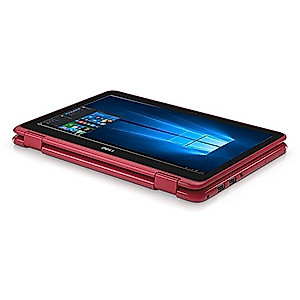 Dell i3185-A982RED 2018 Newest Inspiron 3000 11.6" 2-in-1 Touchscreen Laptop/Tablet PC, 7th Gen AMD A6-9220e 2.5GHz Processor