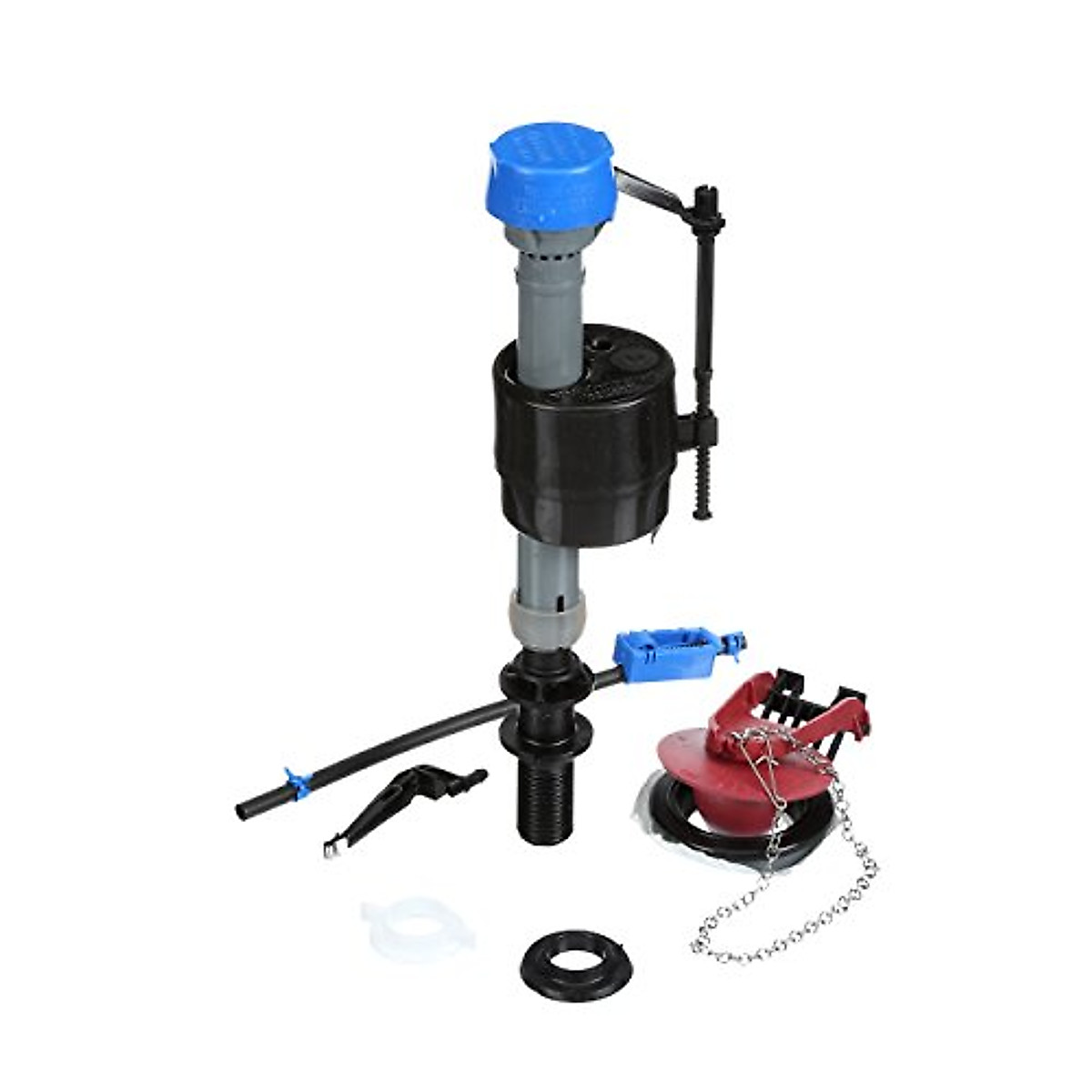 Fluidmaster 400CARP5 Universal No Tank Removal PerforMAX Kit, High Performance Toilet Fill Valve and Adjustable Flush Valve Repair Kit Including Flapper, For 2-Inch Toilet Flush Valves