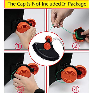 LIYYOO SF-080 Auto Feed Replacement Spool Single Line Compatible with GH3000 LST540 LST540B GH3000R SF-080-BKP String Trimmer,20ft 0.080 Inch Auto Feed Spool Line(10 Pack)