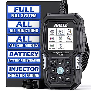 Toyota Code Reader, Toyota OBD2 Scanner, ANCEL TD700 JOBD Lexus Scion All System Transmission Fluid Temperature TPMS Relearn ABS Engine Car Diagnostic Scan Tool for Prius Tacoma Camry Corolla Tundra