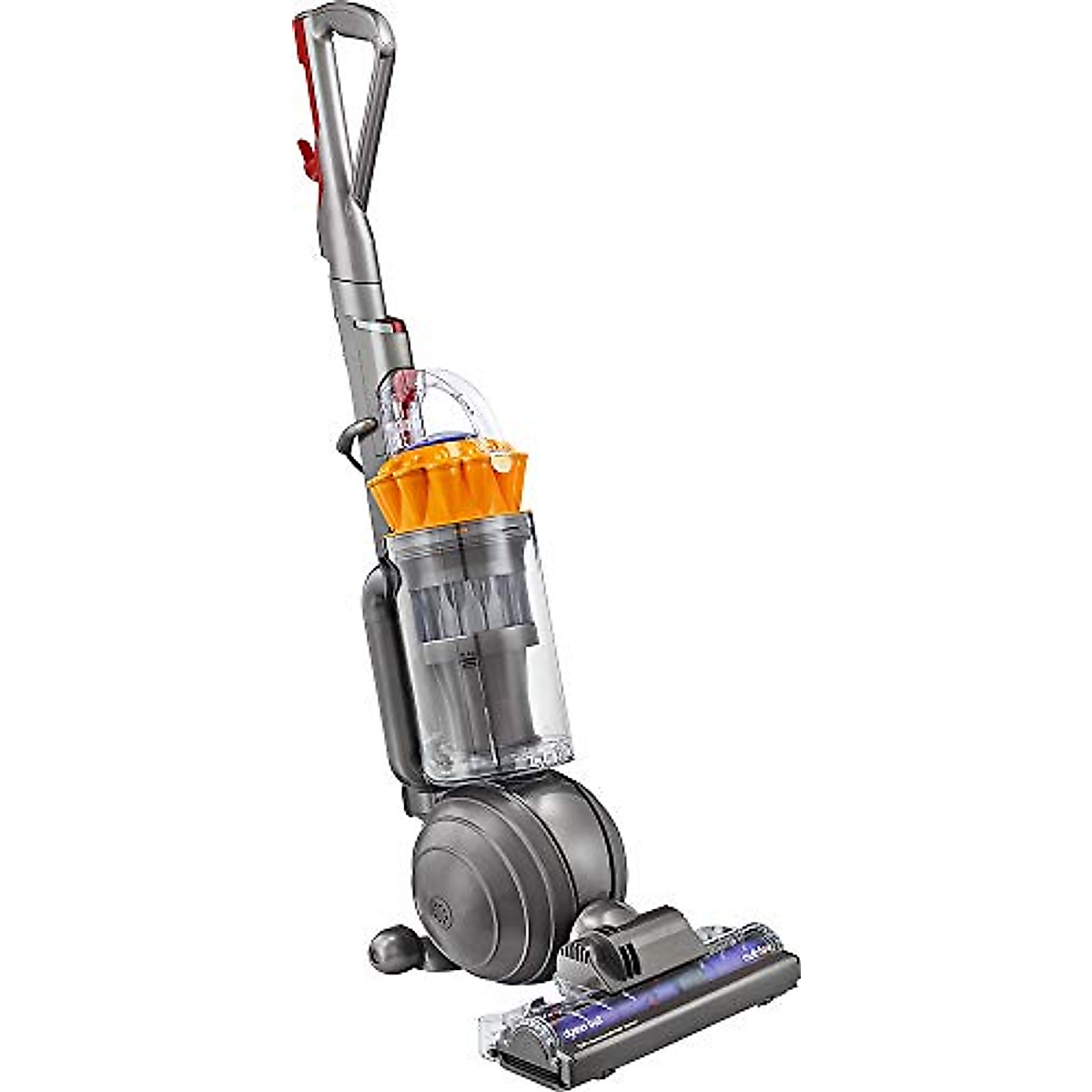 Dyson Ball Multi Floor, Upright Vacuum Cleaner, Powerful Suction, HEPA Filter, Self Adjusting Cleaner Head, Instant Release Wand, Bagless, Width Cleaning Path, Iron/Yellow, Bundle W/GM Cleaning Brush