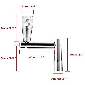 Set of 2 Silverline Speed Drum Keys - Continuous Motion Z-Type Speed Drum Key Set