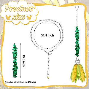 2 Pcs Bungee Squirrel Feeder Squirrel Feeder for Outside Corn Cob Holder for Squirrels Funny Squirrel Feeder for Garden Backyard Feeding Supplies
