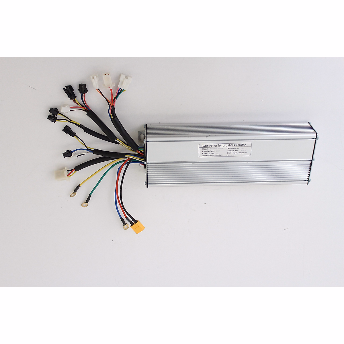 HALLOMOTOR 35A 36V 48V 1000W 1200W Brushless Ebike Controller DC Sine Wave Silver 35A Regenerative Reverse Function + KT LCD8H Color Matrix Display Meter Control Panel