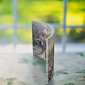 Trend Setters Disney – Mickey Mouse – Minnie Mouse – Victorian Christmas – Curved Acrylic Photo Print – Free Standing Light Catching Photo Décor – For Gifting and Collecting Ltd.