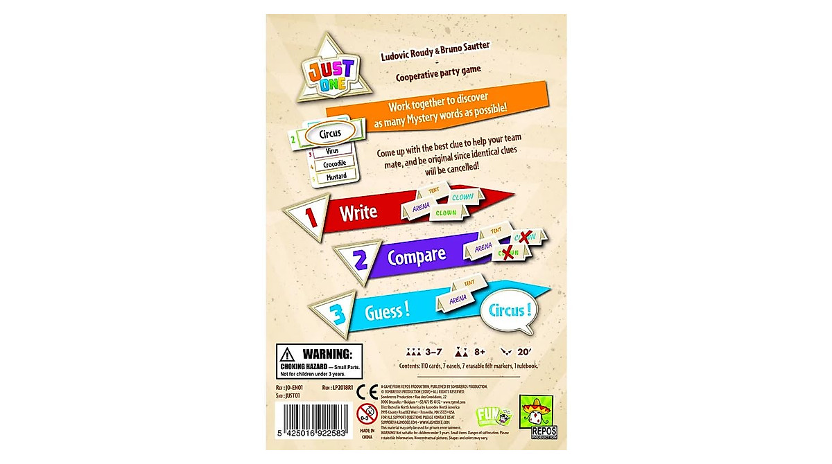 Just One Party Game | Cooperative Word Guessing Fun by Repos Production