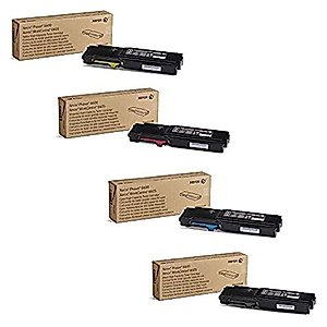 Xerox 106R02225, 106R02226, 106R02227, 106R02228 High Yield Toner Cartridge Set for Phaser 6600/WorkCentre 6605